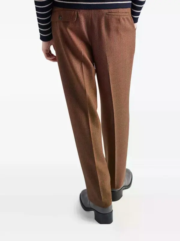 Prada Pinstripe Pleated Trousers