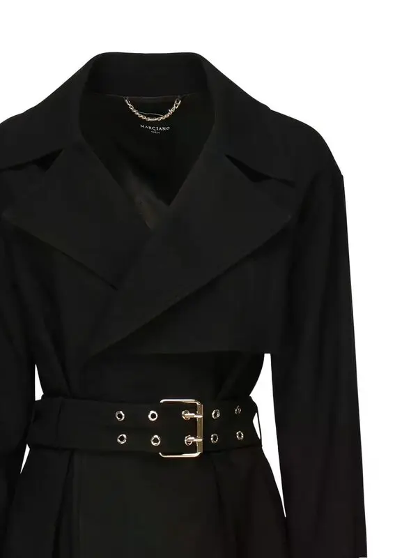 MARCIANO Belted Chain-trimmed Trench Coat