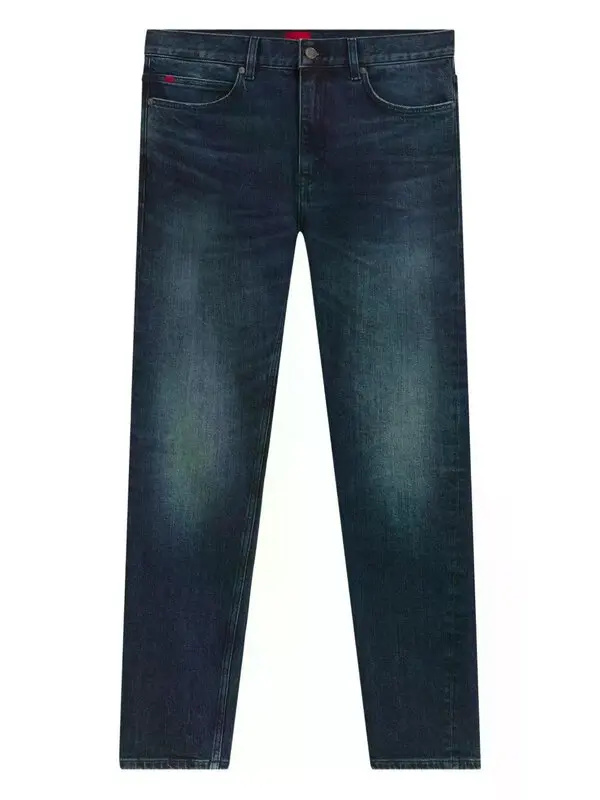 Hugo Five-pocket Jeans With Whiskering