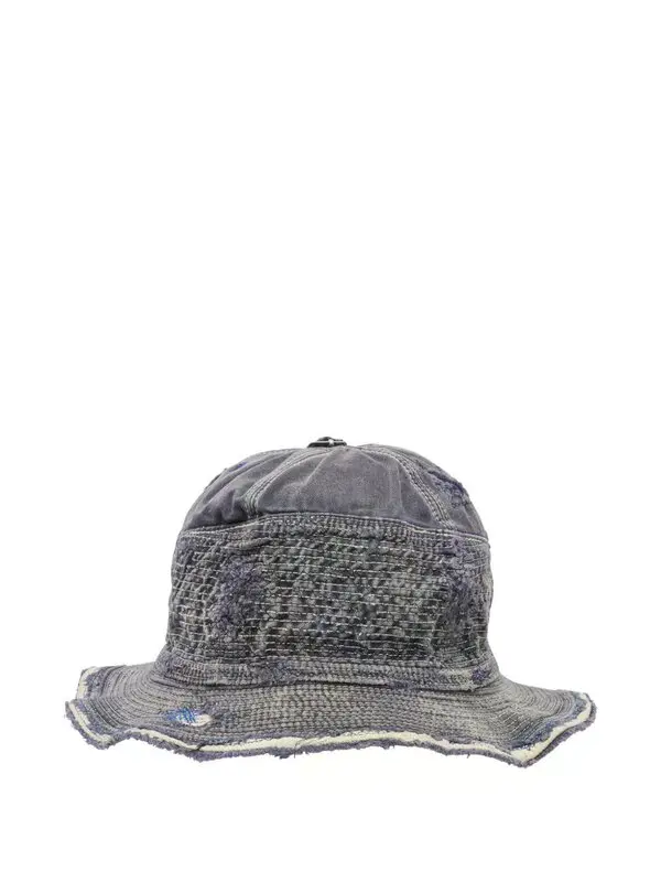 Kapital Frayed-details Bucket Hat - Blue