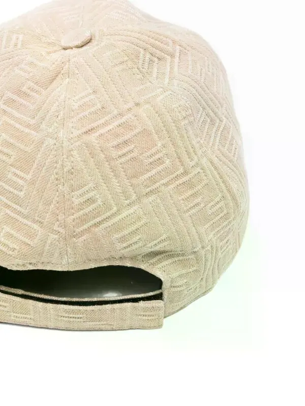 Fendi Logo-pattern Baseball Cap - Neutrals