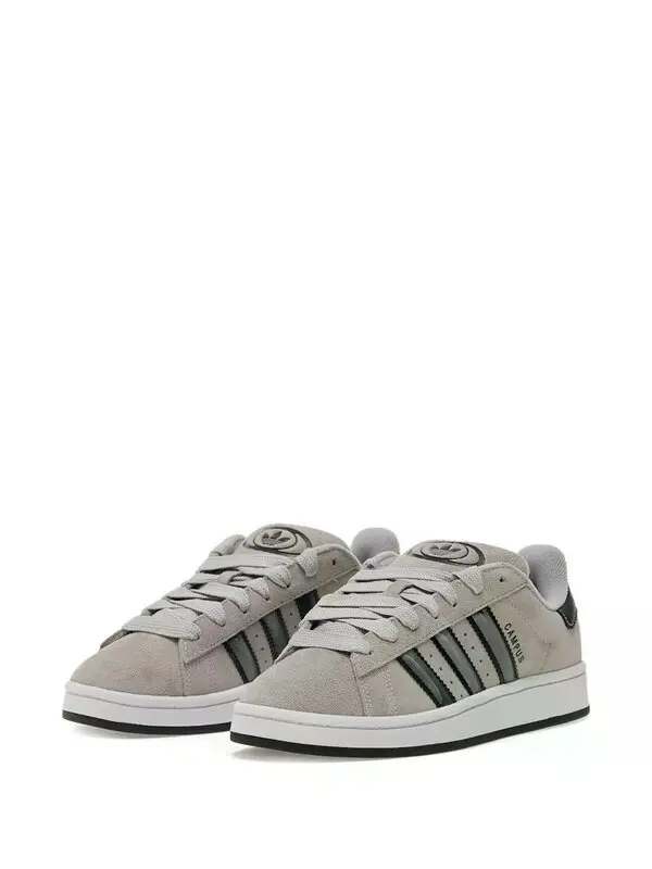 Adidas Campus 00's Suede Three-stripe Sneakers - Grey