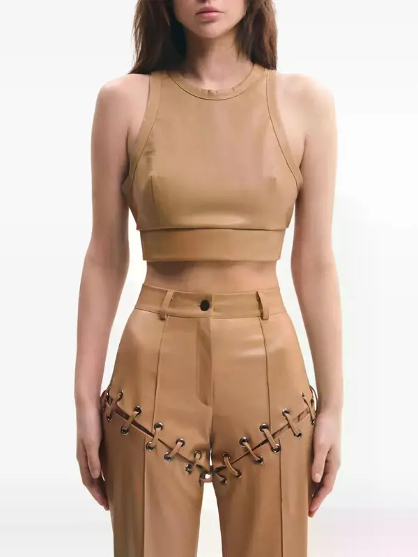 LIKA Zip-fastening Cropped Tank Top