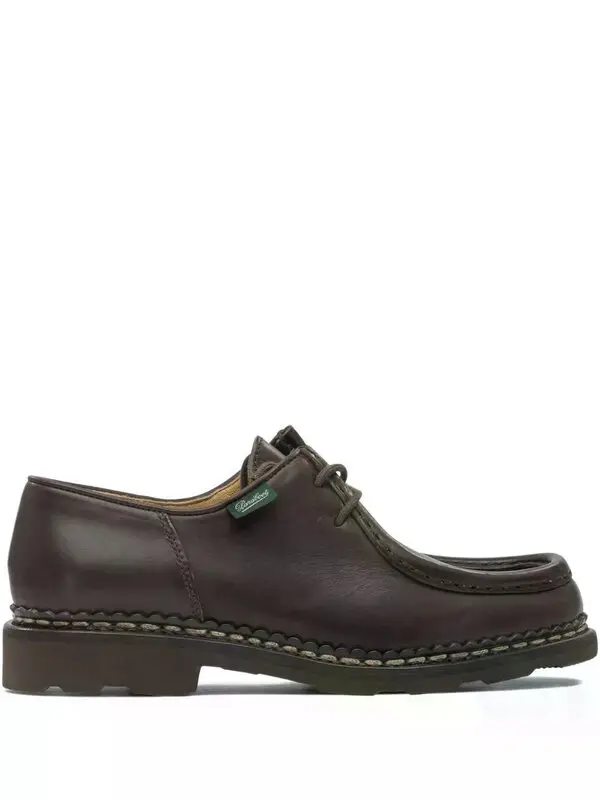 Paraboot Leather Lace-up Loafers - Brown