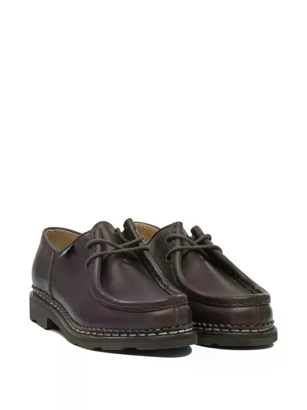 Paraboot Leather Lace-up Loafers - Brown