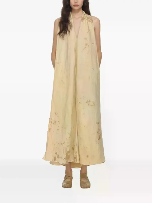 UMA WANG Aloe Open-back Midi Dress