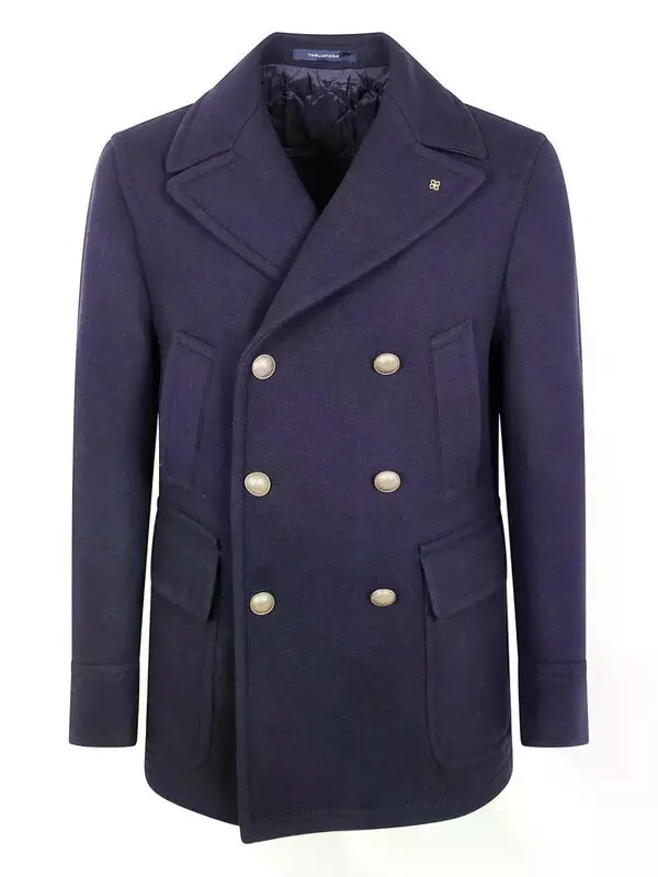 Tagliatore Double-breasted Wool Pea Coat