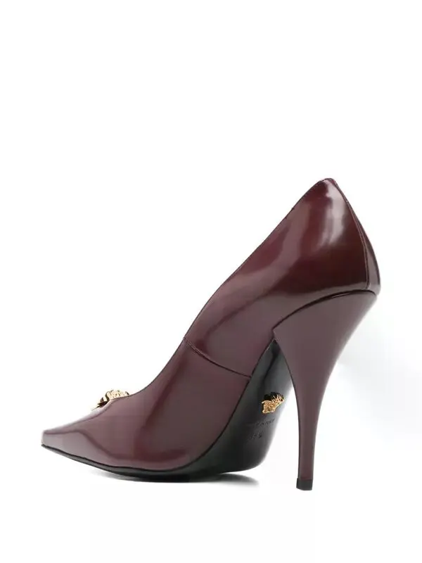 Versace 110mm Medusa-embellished Pointed-toe Pumps