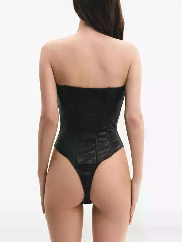 LIKA Bow-detail Corset Bodysuit