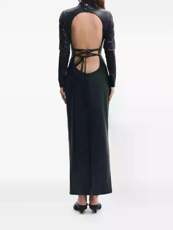 LIKA Lace-up Backless Maxi Dress