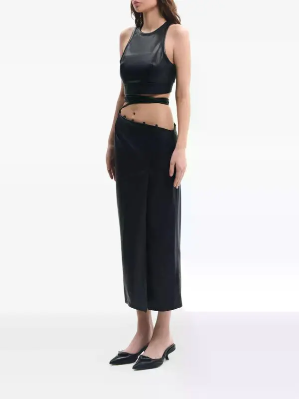LIKA Midi Wrap Skirt - Black
