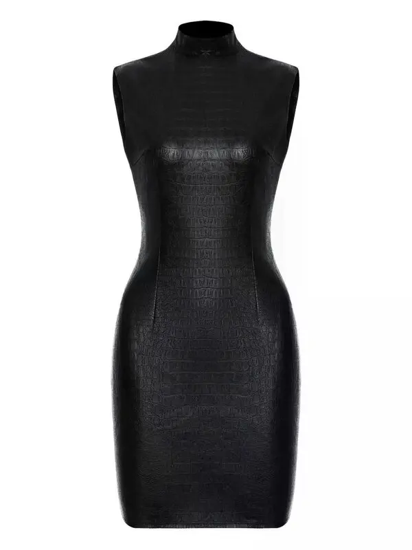 LIKA Crocodile-effect Mini Dress