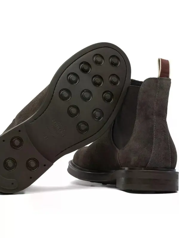 STURLINI FIRENZE Elastic-panel Suede Chelsea Boots - Grey