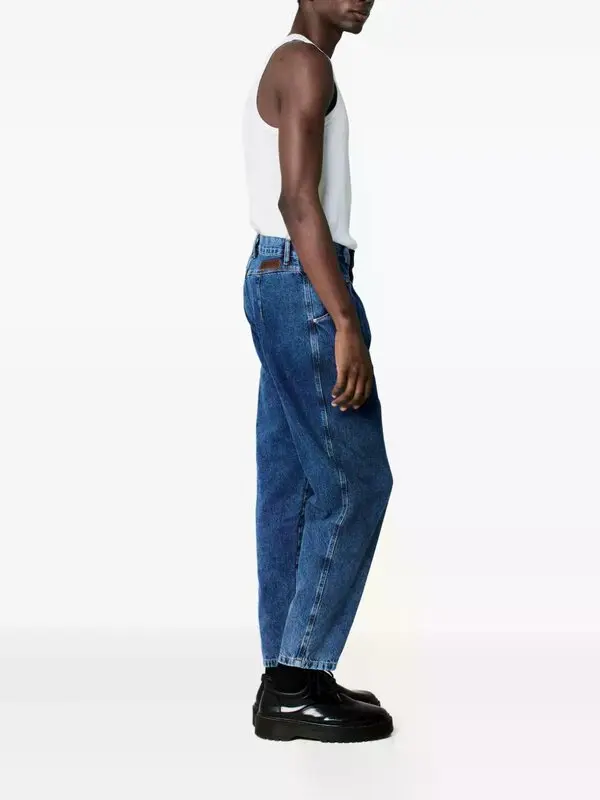 AMAPO Paneled Straight-leg Jeans