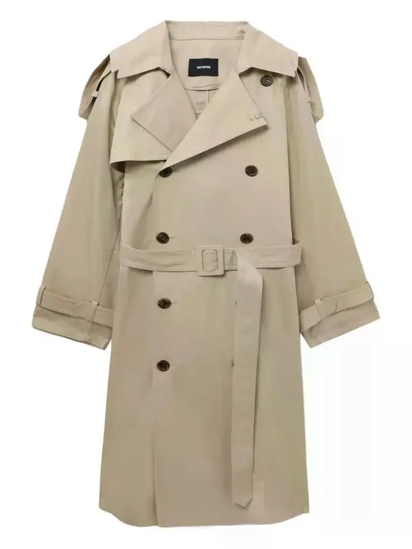 We11Done Double-breasted Belted Trench Coat