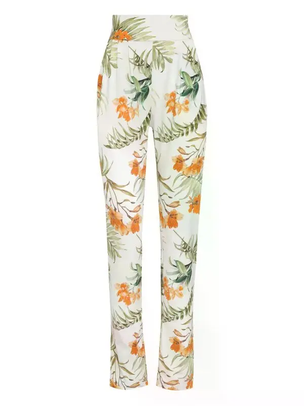 BRIGITTE Floral-print Pleated Trousers