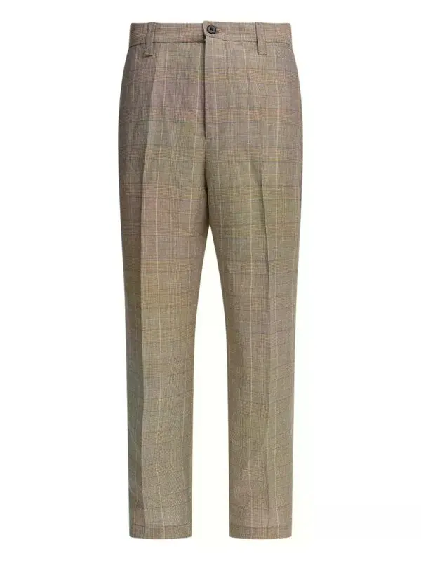 Nn07 Checked-pattern Trousers