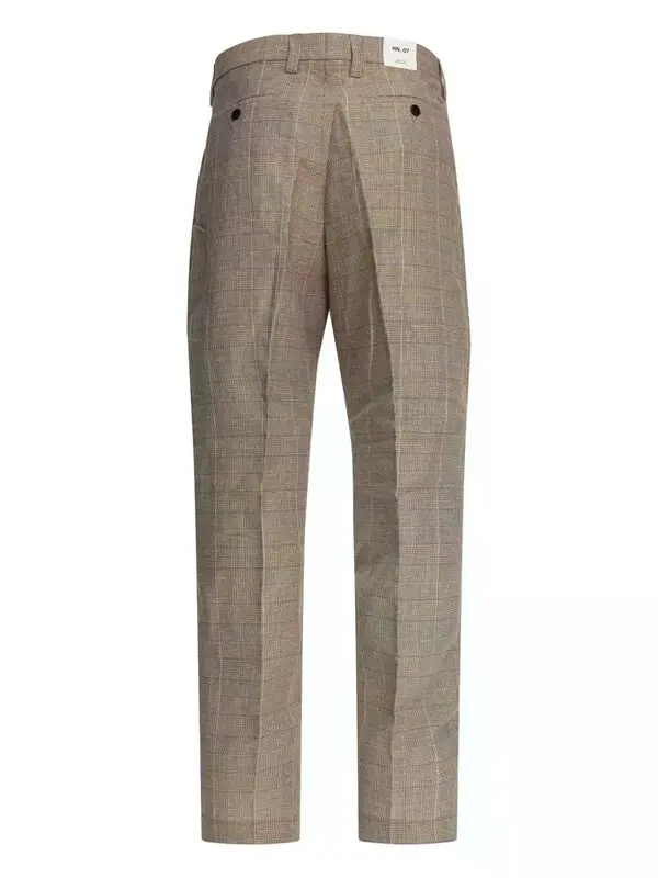 Nn07 Checked-pattern Trousers
