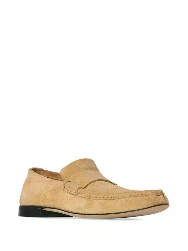 THE ROW Suede Loafers