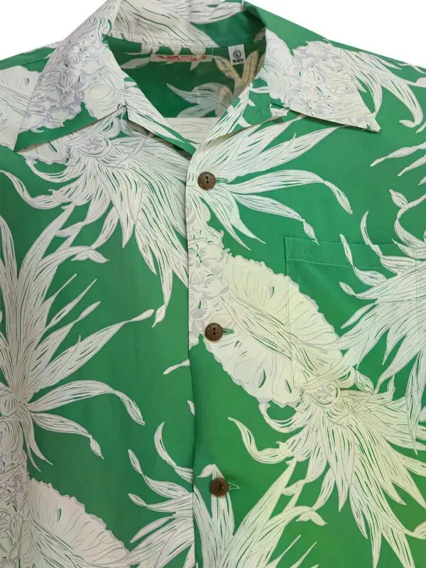 SUN SURF Pineapple-print Shirt