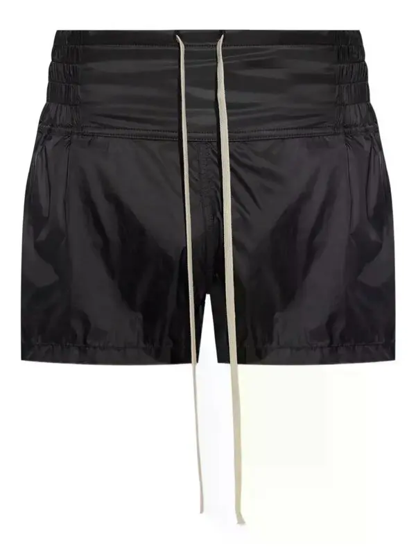 Rick Owens Drawstring Elastic-waist Shorts - Black