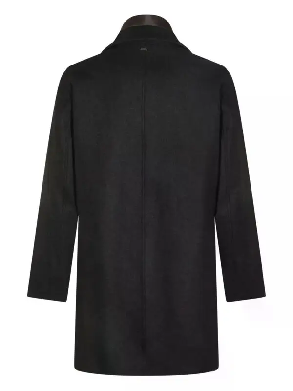 Herno Button-fastening Coat With Detachable Liner