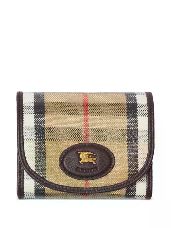 Burberry Check-pattern Wallet - Neutrals