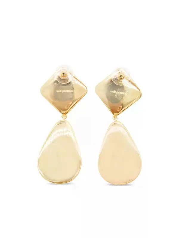 SELF-PORTRAIT Teardrop Earrings - Gold