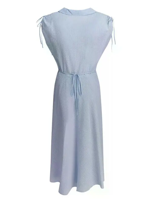 INES DE LA FRESSANGE PARIS Striped Collared Dress - Blue