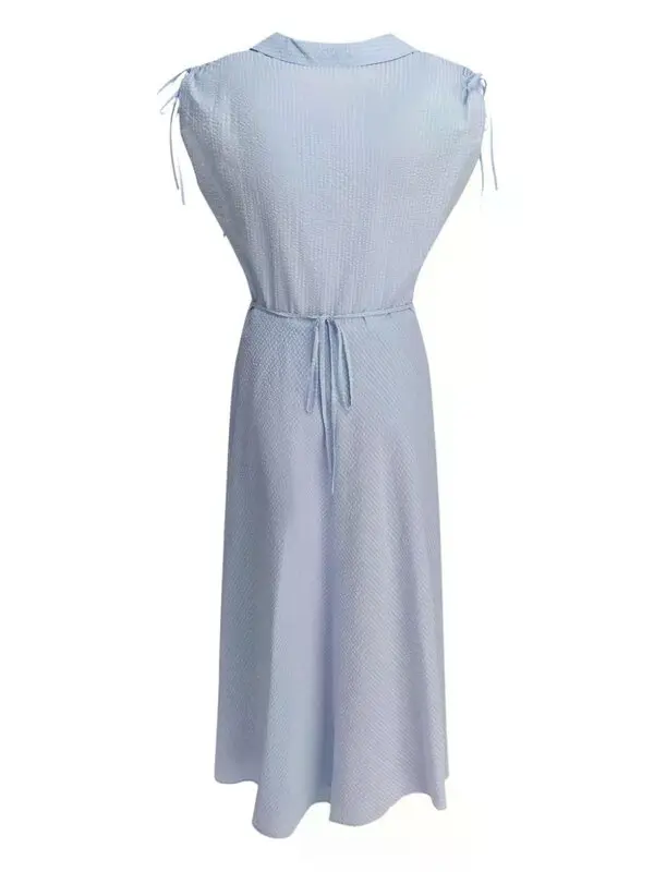 INES DE LA FRESSANGE PARIS Striped Collared Dress - Blue