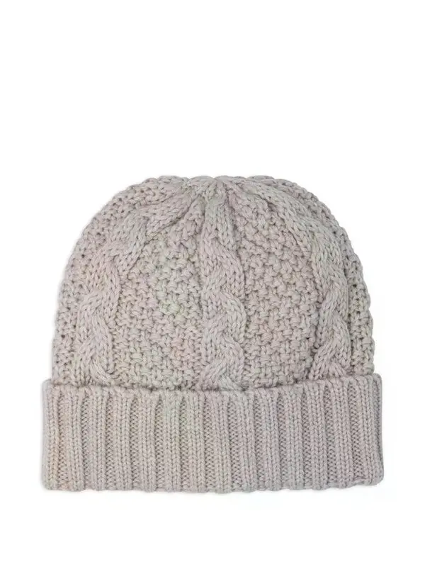 RAKKI Cable-knit Beanie - Neutrals
