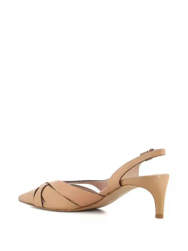 DEL CARLO Leather Slingback Pumps