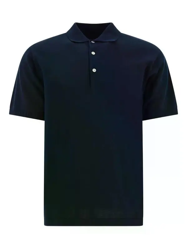 BEAMS Button-down Cotton Polo Shirt