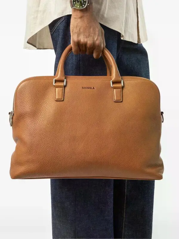 Shinola Leather Briefcase - Neutrals