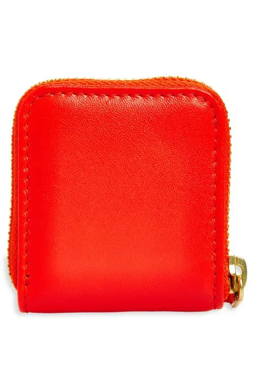 Comme Des Garçons Leather Coin Purse - Orange