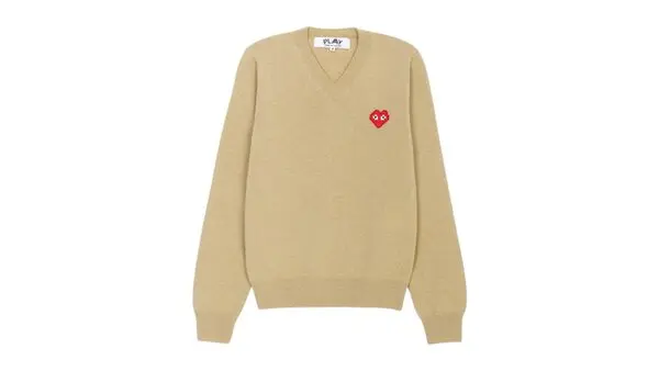 Comme Des Garçons X Invader V-neck Knit Pullover