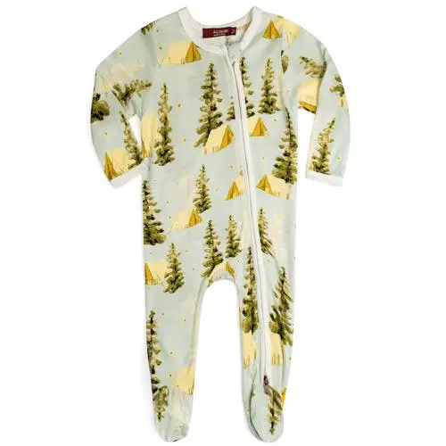 MILKBARN Zipper Footed Romper - Camping