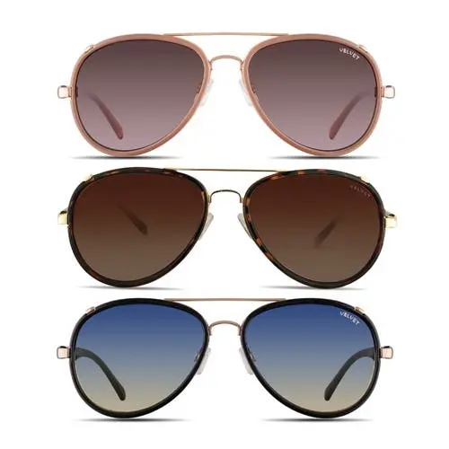 VELVET EYEWEAR Aviator Sunglasses Style Box - Multi