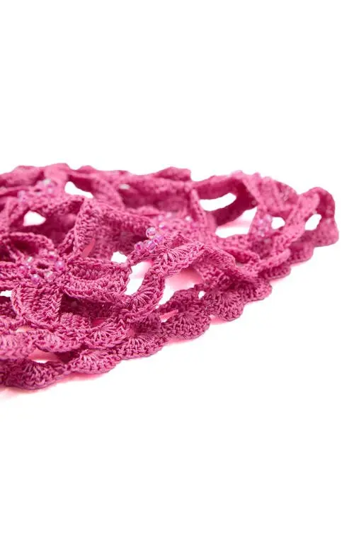Mango Star Design Crochet Beanie