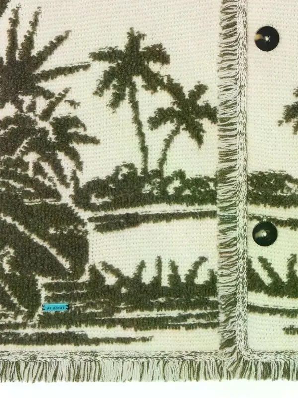 Alanui Palm-tree Pattern Cardigan