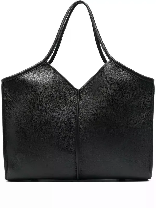Hereu Calella V-neck Calfskin Tote Bag