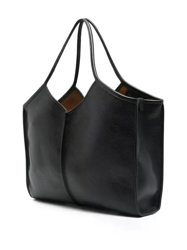 Hereu Calella V-neck Calfskin Tote Bag