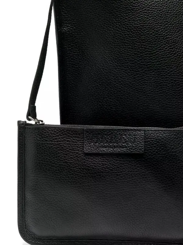 Hereu Calella V-neck Calfskin Tote Bag