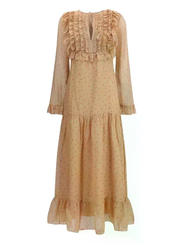 Kristina Ti Isabel Floral-Print Maxi Dress In Pink - 66% Off | Editorialist