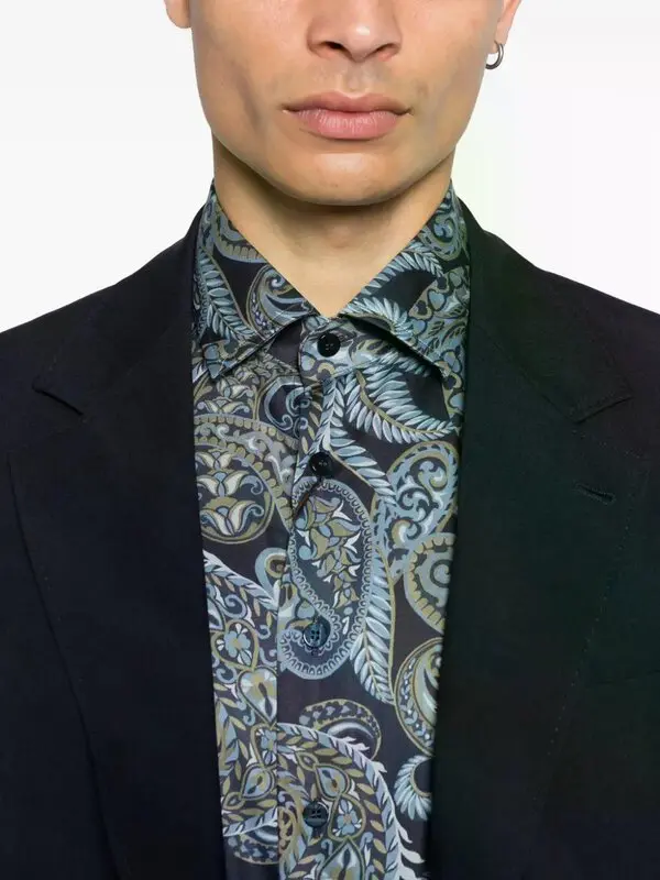 Etro Paisley-print Shirt - Blue