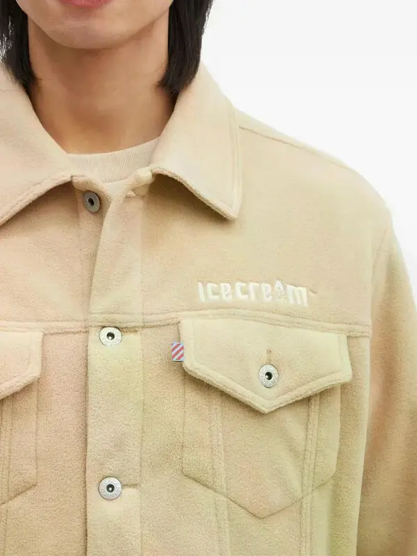 ICECREAM Logo-embroidered Fleece Jacket