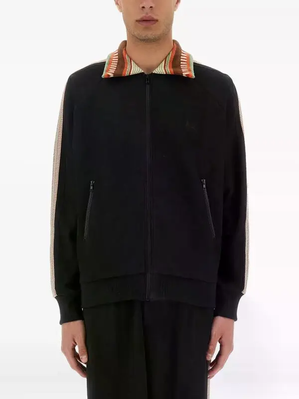 SASQUATCHFABRIX Striped-panel Jacket - Black