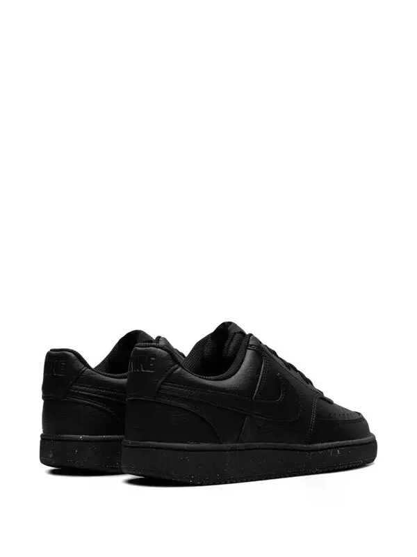 Nike Court Vision Leather Sneakers - Black