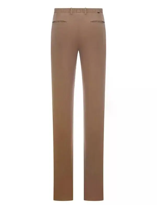 Incotex Cotton Straight-leg Trousers - Brown