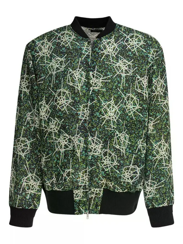 BEAMS Abstract-print Bomber Jacket